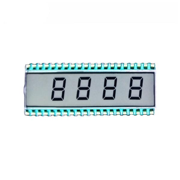 Quality Custom 4 Digit 7 Segment TN Lcd Display for Fuel Dispenser Positive  with Pin Connector Lcd Display for sale