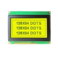 Quality Yellow Green Color COB Dot matrix St7565r 12864 Lcd Display 128x64 LCD Module for sale