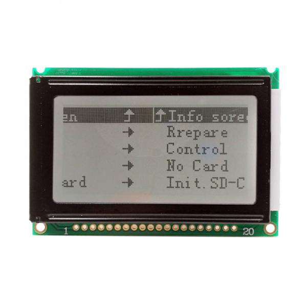 Quality LCD Display Modules Blue/Green Backlit 128x64 Dots  I2C Communication Interface SMD Mounting Blue/Gray LCD Modules for sale