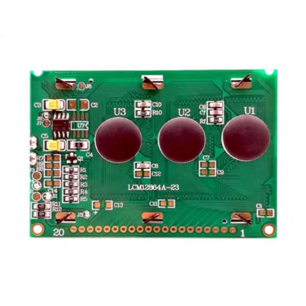 Quality LCD Display Modules Blue/Green Backlit 128x64 Dots I2C Communication Interface for sale