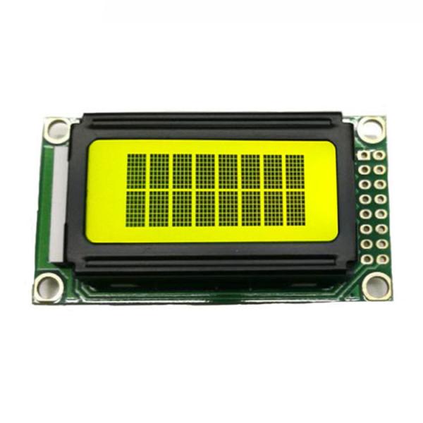 Quality Superior Quality ST7066U STN Positive, Yellow Green Transflective Screen Lcm 8*2 0802 8x2 Character Lcd Display Module for Aud for sale