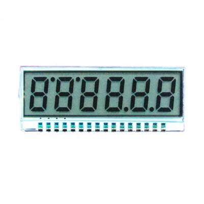 China Custom 6 Digits 7 Segment LCD Screen, TN Segment Type LCD Display Module for Industrial Meter Equipment for sale