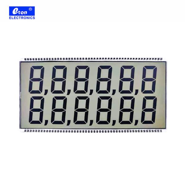Quality Long  Lasting Clarity 12 Digit 7 Segment Small TN HTN LCD for  Fuel Dispenser Pump LCD Screen Display for sale
