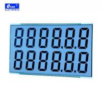 China Customized Fuel Dispenser 12 big digit legs lcd segment display for sale