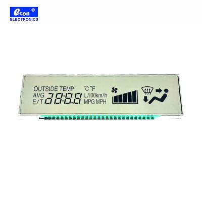 China Automotive Segment LCD Display, Car Dashboard LCD Module for Temp Fuel Consumption Indicator for sale