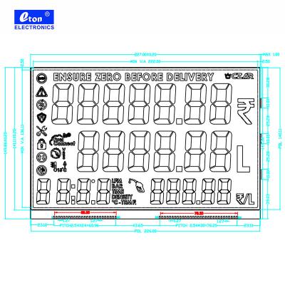 China 13 digit custom pin connect lfd price touch screen tft module ultra-wide lcd display screen for fuel dispenser for sale