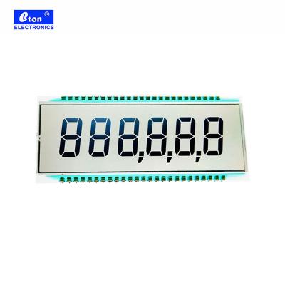 China ET-4944 6 Digit Custom Pin Connect  Lcd Display Tft Module Screen Automotive Motorcycle Lcd Display Screen for Fuel Dispenser for sale