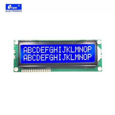 China Custom Lcd Display Big Size 16x2 Character Blue Lcd Display 1602 LCD Module for sale