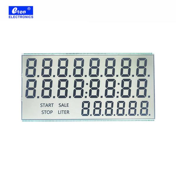 Quality ET-S5131 Fuel Dispenser LCD Display 886 Type TN Segment 22 Digits LCD Module With White LED Backlight for Fuel Dispenser for sale