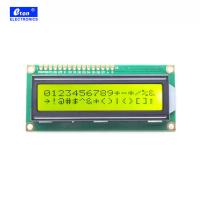 China 1602A 16x2 TN Type LCD Display Module 1602 LCD Modules with Yellow Green Backlight for sale