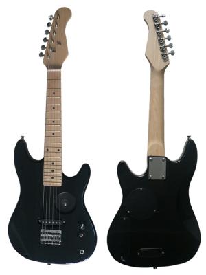 China Black 30 Inch 22 Fret Wooden Toy Guitar Single Coil Guitar 18.70