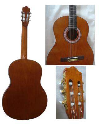 China Whole Kauripine Handmade Classical Guitar With Polished Painting CG39-K for sale