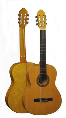 China OEM 4/4 Size High Level Flame Maple Wood Classical Guitar / Wooden Guitars CG3925F for sale