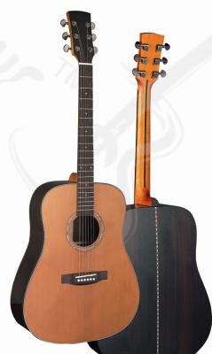 China Deluxe Cedar Solidwood Wood Acoustic Guitar 41 inch with Nato neck TP-AG59 for sale