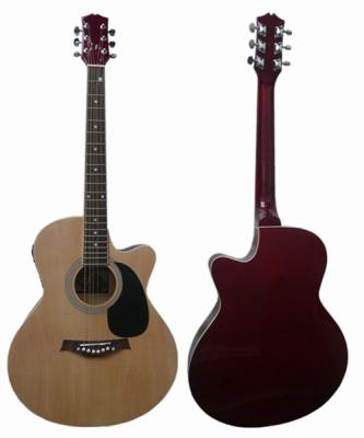 China 40 inch Ultrathin Cutaway Wood Acoustic Guitar Western Guitar With EQ AF4010CA-EQ for sale