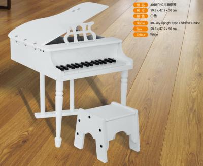 China Luxurious 30 Key Mini Grand Toy Wooden Piano With Stool Straight Leg FW30A for sale