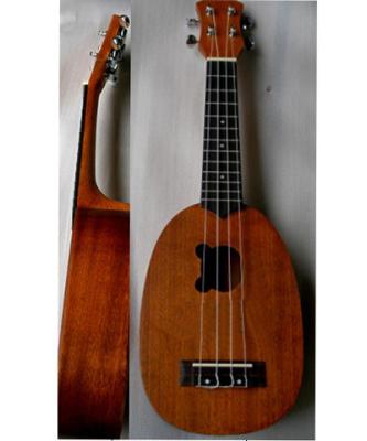 China 21 inch Elliptical Sapele Hawaii Guitar Ukulele With Laser Printed Logo AGUL25 for sale
