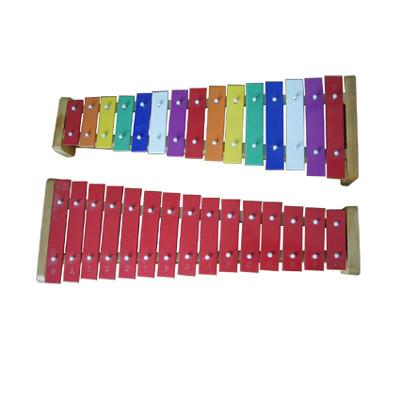 China Aluminium Board Xylophone Kids Music Instruments 15 Tunes Colorful Percussiion Toy for sale