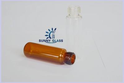 China 20ml clear/amber screw-thread hplc vials/22.5×75mm with 18mm precision metal cap for sale