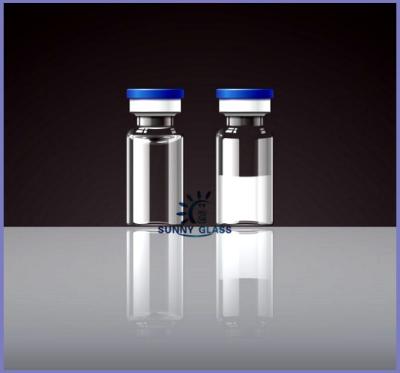 China 2ml medicine vials use for freeze-dried/Booster /Water Medicine with 13MM Aluminum Cap and Butyl rubber stopper for sale