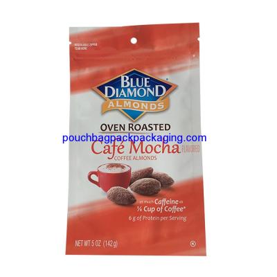 China Custom stand up pouch with zipper, Printed Aluminum Foil standing zip bag for almond for sale