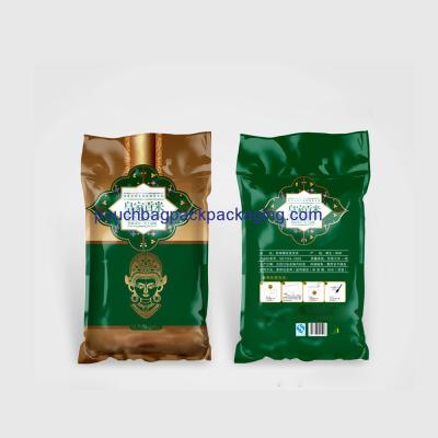 China Poly rice bag with printing, laminated plastic bag for rice packaging 5KGS 10KGS for sale