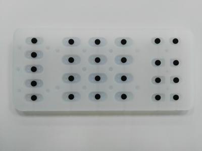 China Multi-colored Rubber Keypad With Carbon Pill Insert for sale
