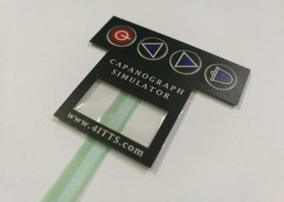 China Custom Auto Text Membrane Touch Switches With Graphic Panel Overlay / Clean Window for sale