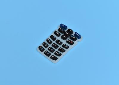 China Multi-colored Rubber Keypad With Carbon Pill Insert for sale