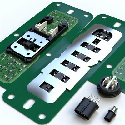 China Silkscreen Printing PCB Membrane Switch with ZIF Connector for sale