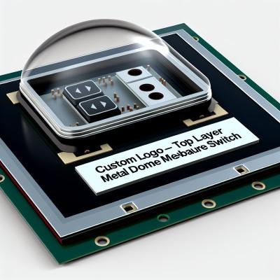 China Custom Logo Top Layer Metal Dome Membrane Switch in Multi-Layer Structure with PVC Overlay Material for sale
