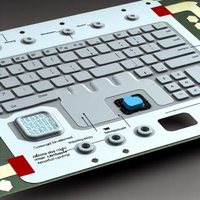 China Custom Metal Dome Membrane Switch with 3M or Nitto Adhesive for sale