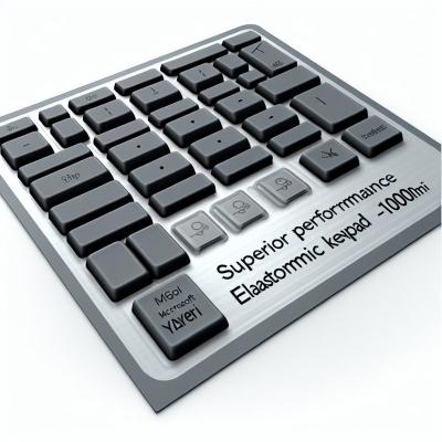 Cina Interruttore a membrana di gomma grigia con resistenza di isolamento di 100 MΩ in vendita