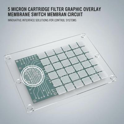 China 5 Micron Cartridge Filter Graphic Overlay Membrane Switch Membran Circuit Innovative Interface Solutions for Control Systems for sale