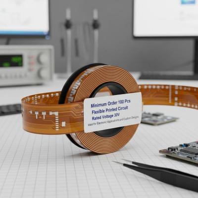 China Minimum Order 100 Pcs Flexible Printed Circuit Rated Voltage 30V Ideal for Electronic Applications and Custom Designs for sale