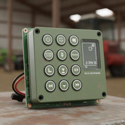 China 35V DC Circuit Rating PCB Membrane Switch Offering Current Contact 2-24V Durable for Agricultural Machine Control Panels for sale