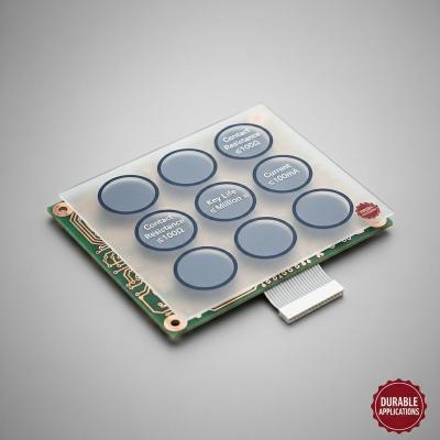 China Contact Resistance ≤100Ω PCB Membrane Switch Durable Key Life ≥1 Million Times Suitable for Current ≤100mA Applications for sale