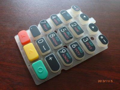 China Control Feel Smooth Control Rubber Button Part Silicone Rubber Keypad for sale