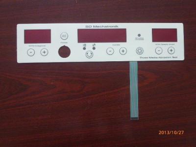 Custom Embossed Metal Dome Membrane Switch Overlay With Led And Rubber Keys