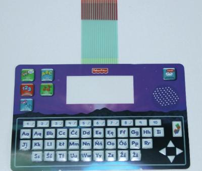 China Interruptor de membrana de goma de la PC impermeable del SGS con el pegamento de 3M, 25ma - 100mA en venta