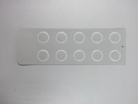 China Embossed Concave Convex Membrane Control Panel With 3M Adhesive , Customized for sale