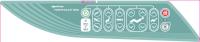China Glossy Lamination / Varnish Printed Membrane Touch Switch Front Panel Overlay for sale