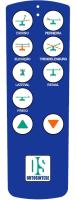 China Custom Blue Touch Screen Membrane Switch Graphic Overlay With 10 Button for sale