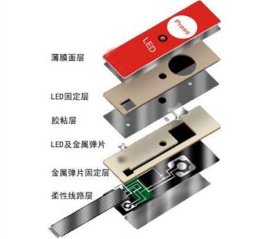 中国 Eco の友好的な押しボタンの金属のドームと防水蝕知の膜スイッチ 販売のため