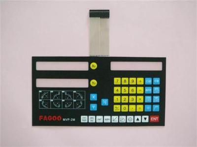 China Customized Rubber Panel Waterproof Tactile Membrane Switch With Multi Rubber Keys for sale