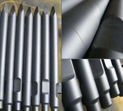 China Korean Hydraulic breaker chisels, rods or tools and machinery parts for hydraulic breakers for sale