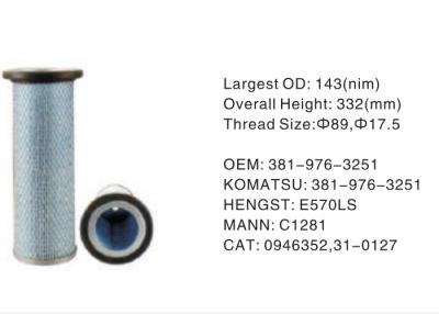 China Height 322mm Hydraulic Oil Filter Assembly 381-976-3251 for sale