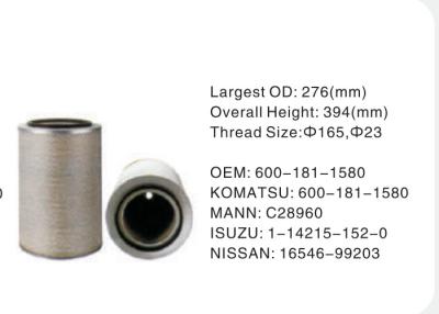 China 600-181-1580 Oil Filter Assembly Overall Height 394mm OD 276mm for sale