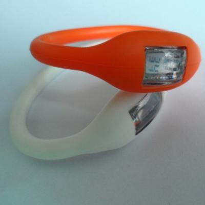 China Klimasilikon-Manschetten-Uhr mit elektronischem Antrieb, anti- Erschütterung zu verkaufen