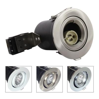 China China GU10 Aluminium Centre Tilt LED Fire Rated Downlight - Satin Nickel Color for sale